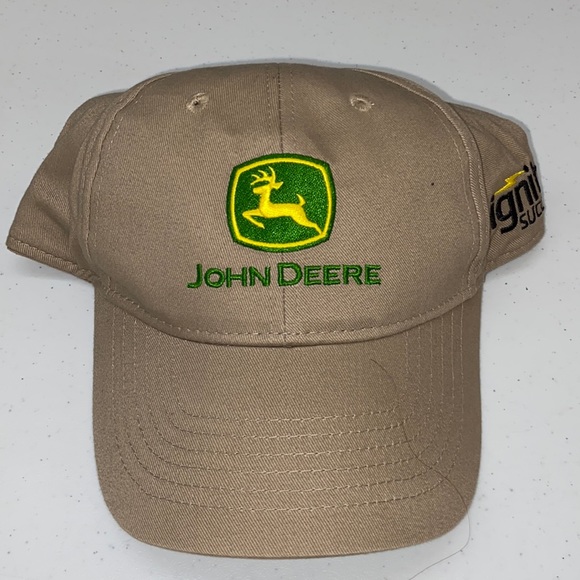 John Deere | Accessories | Mens John Deere Velcro Back Hat Tan | Poshmark
